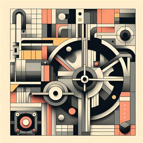 Abstract Geometric Art Premium Ai Generated Image