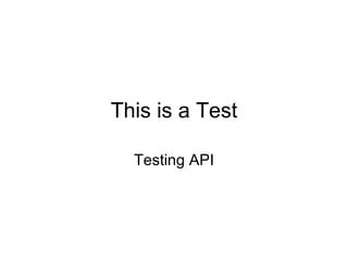 Testing Live Server PPT Computing Technology Computing