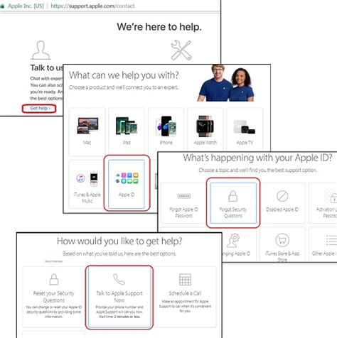 Contact Apple Support To Reset Security Questions