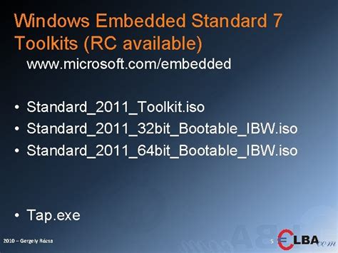 Windows Embedded Standard Componentized Version Of Windows
