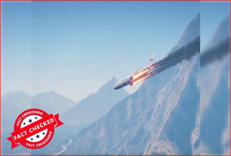Airplane Simulation Videos From Gta 5 Were Falsely Claimed As The Nepali Crash Videos
