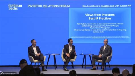 Last Week I Had The Privilege Of Attending A Virtual Seminar Hosted By Goldman Sachs The