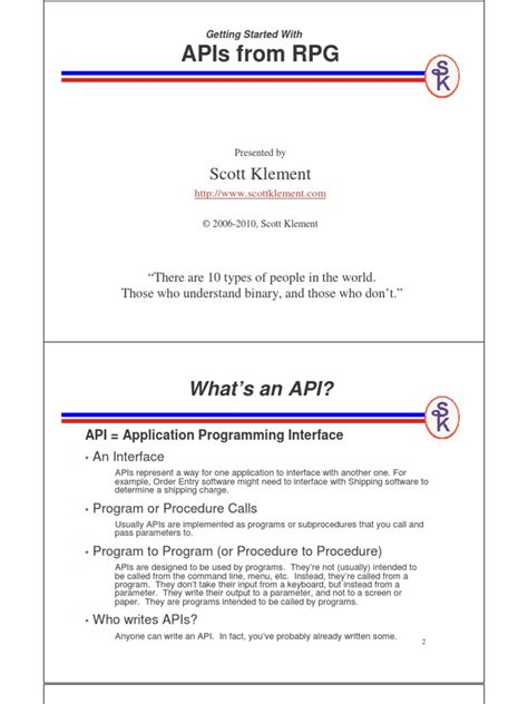 Getting Started With Apis From Rpg Pdf Pointer Computer Programming Application