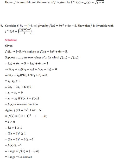 Ncert Solutions For Class 12 Maths Chapter 1 Relations And Functions Ex