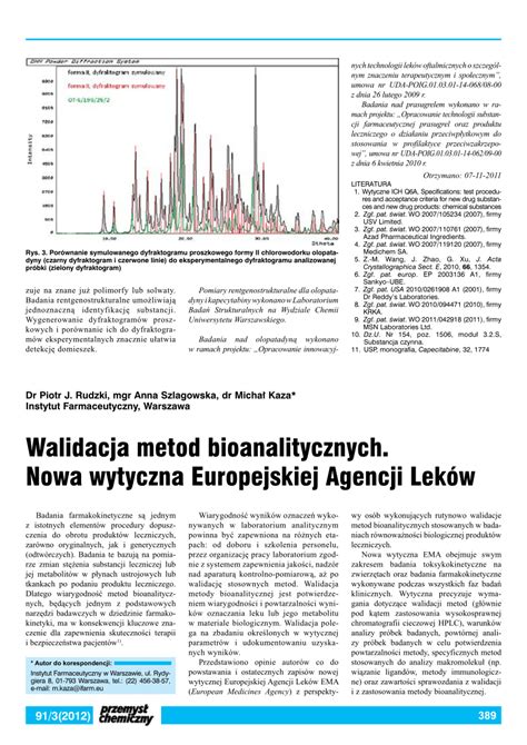 PDF Validation Of Bioanalytical Methods The New Guideline Of The European Medicines Agency