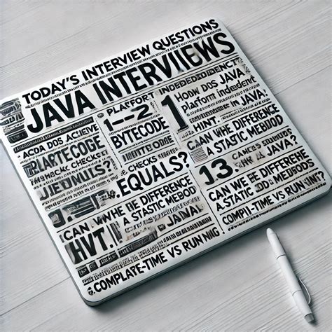 🚀 java challenge 🤔 questions 1️⃣ how does java achieve platform
