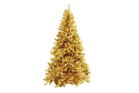 Gold Christmas Tree Isolated On A Transparent Background 22025202 PNG