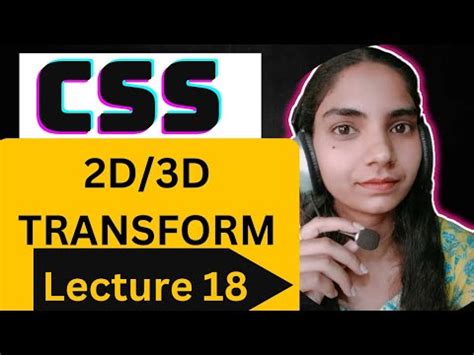 CSS D D Transformation Property Lecture YouTube