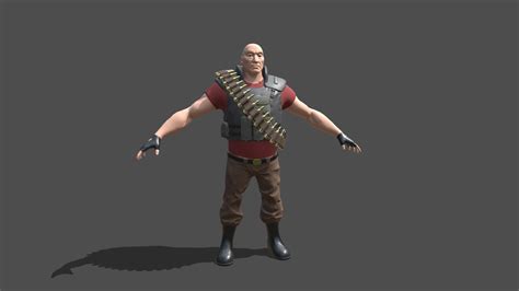 Team Fortress 2 Heavy Download Free 3d Model By Afragozo [69299c9] Sketchfab