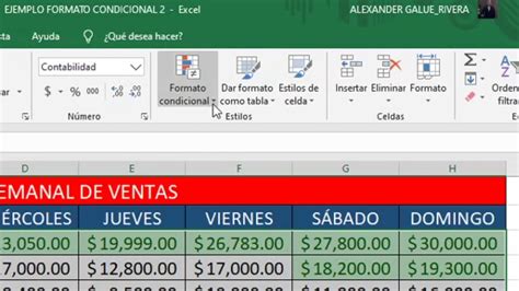 EXCEL FORMATO CONDICIONAL YouTube
