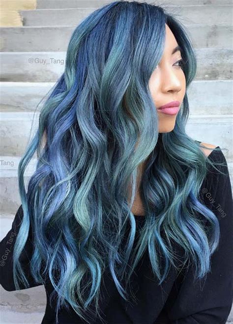 50 Magically Blue Denim Hair Colors You Will Love