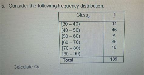 Solved Consider The Following Frequency Distribution Calculate J2 [statistics]