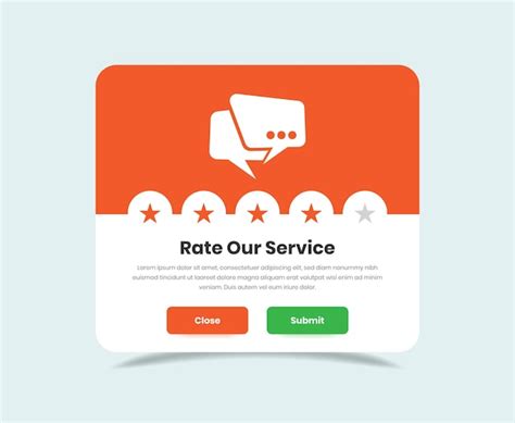 Premium Vector Testimonial And Rating Submission Popup Ui Element Design