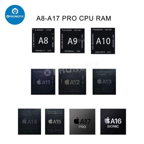 A13 A14 A15 A16 A17 A18 Pro Cpu Ram Chip For Iphone 7 16 Pro Max