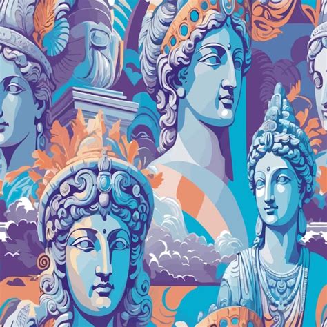 Griechischer Vektor Auf Weißem Hintergrund Premium Vektor