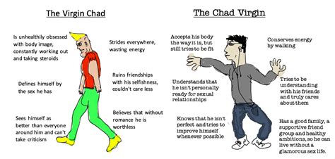 The Virgin Chad Vs The Chad Virgin Rvirginvschad