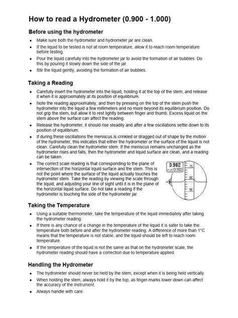 Hydrometer Insert With Alcohol Chart Pdf Liquids Temperature