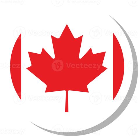 Canada Flag Circle Shape Flag Icon 16707444 Png