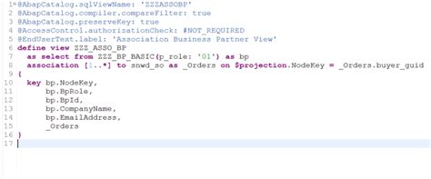 Creating Odata Services With Cds Using Sadl And Annotation
