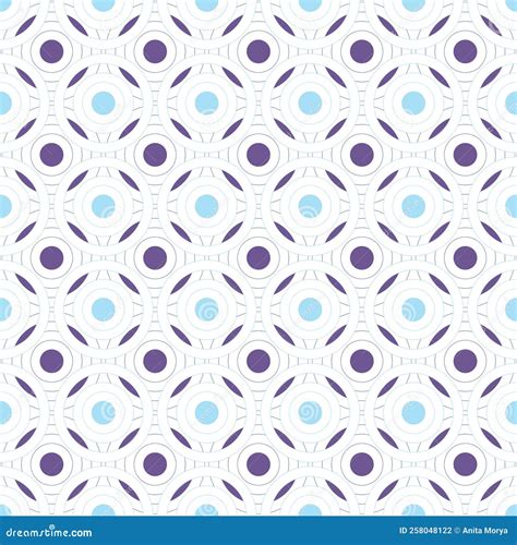Blue Colour Circular Geometric Pattern Stock Illustration Illustration Of Endless Geometry