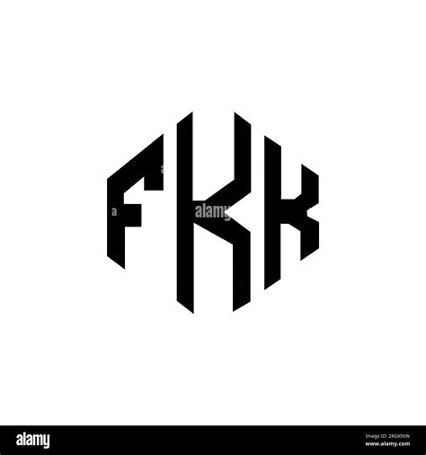 Fkk Letter Logo Design With Polygon Shape Fkk Polygon And Cube Shape Logo Design Fkk Hexagon