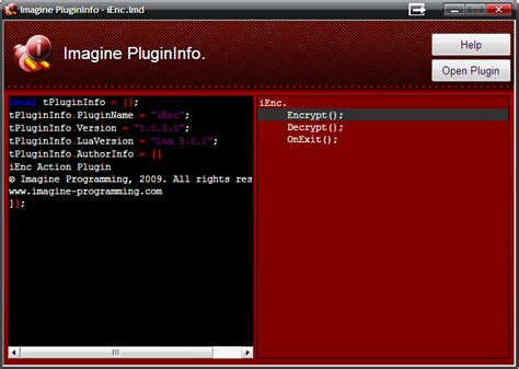 Imagine Programming Imagine Plugininfo