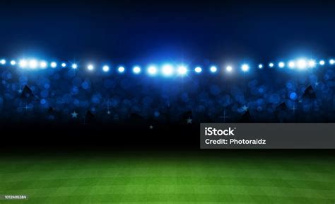 축구 경기장 필드 밝은 경기장 조명 디자인입니다 벡터 조명 0명에 대한 스톡 벡터 아트 및 기타 이미지 0명 경기 스포츠 경쟁 Istock