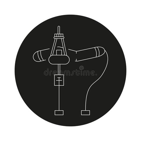 Wave Power Plant Color Line Icon Alternative Energy Source Stock Illustration Illustration Of