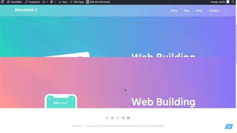 Elementor Sticky Header Create Sections Sticky Header Footer
