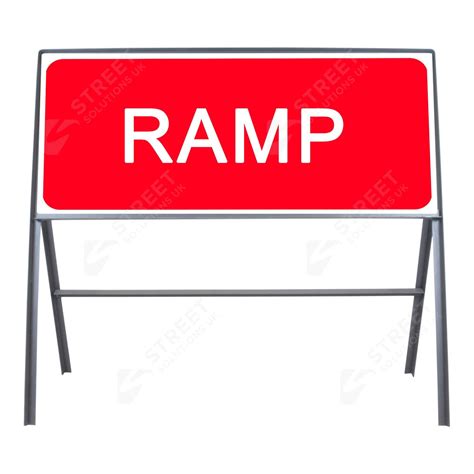 Ramp Metal Sign Face 1050 X 450mm