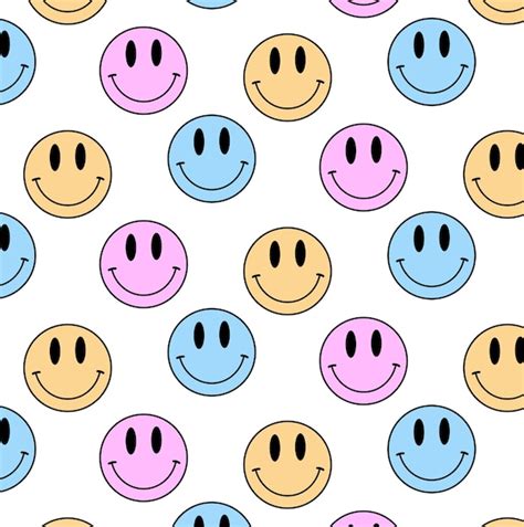 Premium Vector Vetor Pattern Smile Retro