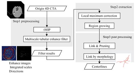 Work Flow Of Centerline Extraction Download Scientific Diagram