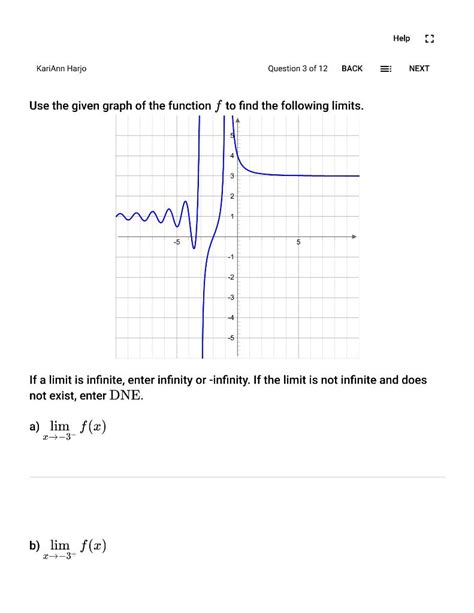 Solved Kariann Harjo Question 3 Of 12 Back ≡ Next Use The