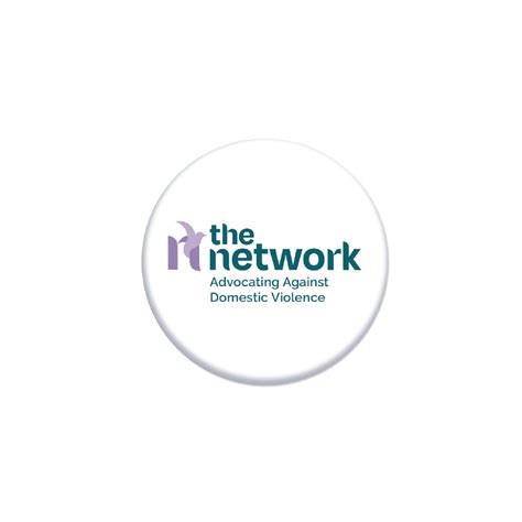 The Network Advocating Against Domestic Violence Button Raygun Custom