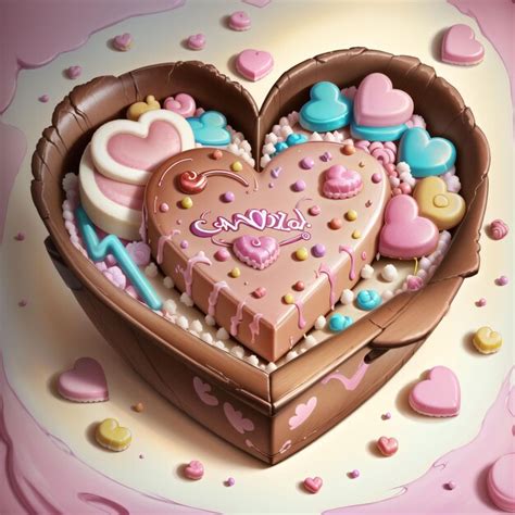 Premium Ai Image Heart Of Candy