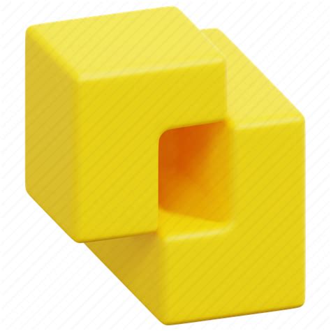 3d Model Extract Volume Shape Geometry Abstract Icon Download