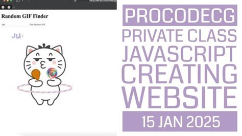 Procodecg Private Coding Class Javascript Project 15 Jan 2025