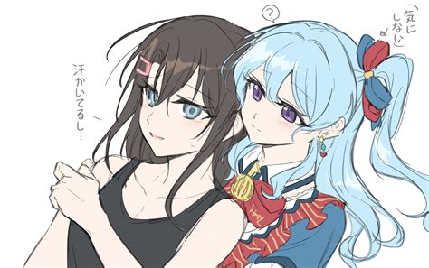 Okusawa Misaki And Matsubara Kanon Bang Dream Drawn By Opi Danbooru