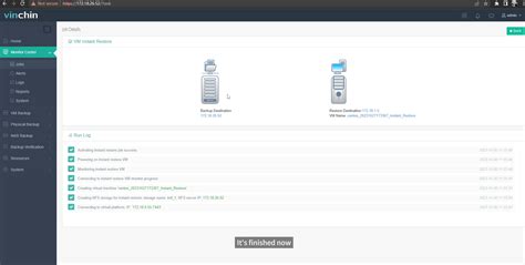 How To Use Instant Restore To Recover Huawei Fusioncompute Vm Immediately In Vinchin Backup