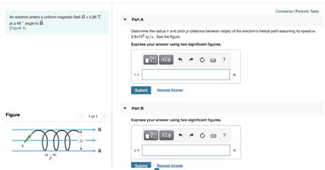 Solved Constants Periodic Table Part A An Electron Enters A Chegg Com