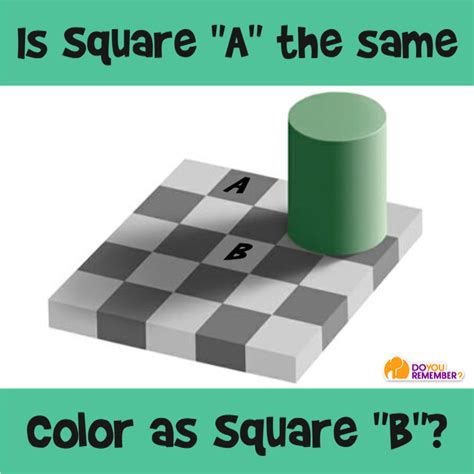 Are Both Squares The Same Shade Of Gray Doyouremember
