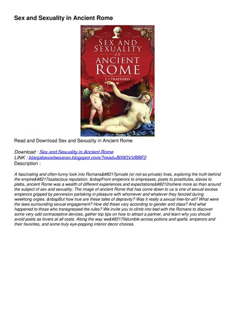 READ DOWNLOAD Sex And Sexuality In Ancient Rome Kindle Sex And Sexuality In Ancient Rome Read