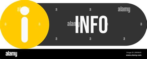 Dark Information Button Dark Theme Button For Information Stock Vector