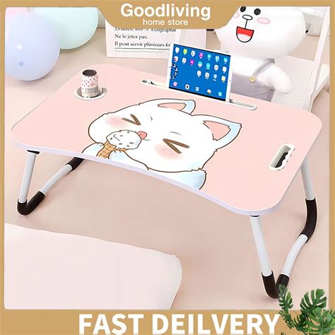Portable Table Small Laptop Table Bedroom Table Mini Folding Table Lazy Table For Bed Dining