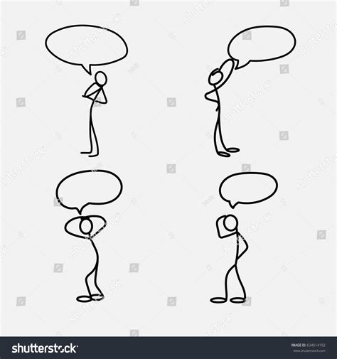 Cartoon Icon Sketch Stick Figure Cute เวกเตอร์สต็อก ปลอดค่าลิขสิทธิ์ 634514192 Shutterstock
