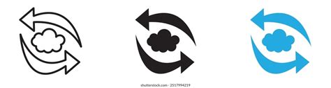 Synchronization Icon Thin Line Illustration Stock Vector Royalty Free 2517994219 Shutterstock