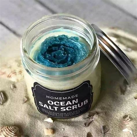 Ocean Salt Scrub Made With Essential Oils Salt Scrub Ocean Salt