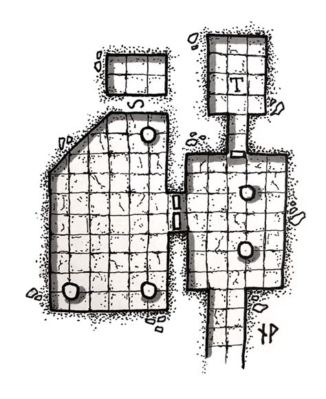 Tutorial How To Draw A Basic Dungeon Map Dungeon Maps Isometric Map Dungeon