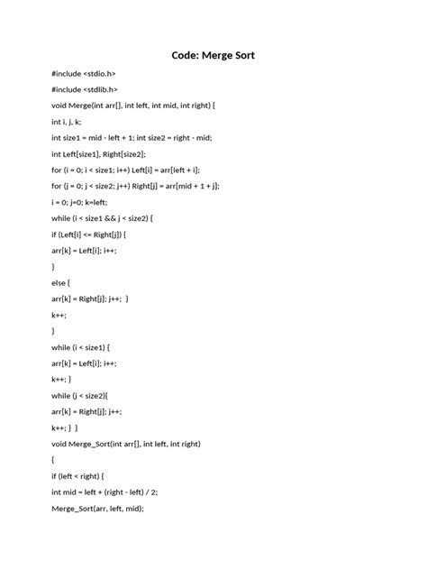 Merge Quick Program Pdf