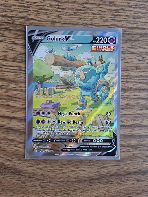 Golurk Aa Alternate Alt Art Pokemon Card Hobbies And Toys Toys And Games